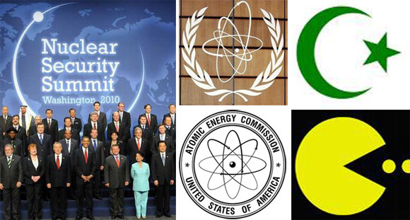 Graphic Design Insanity Over Nuclear Summit Logo
