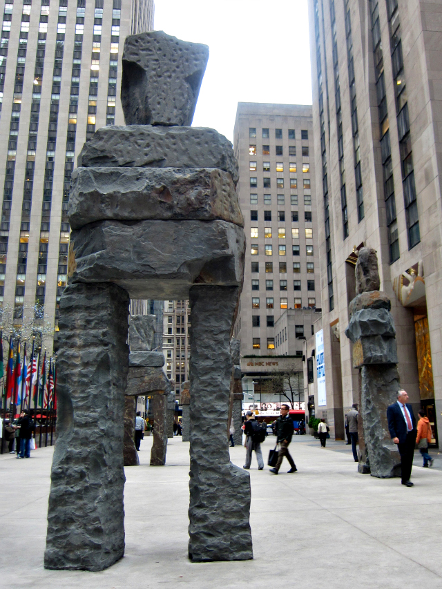 Ugo Rondinone's Midtown Monoliths