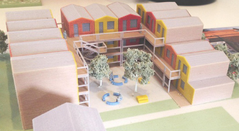 A Tiny Red House for the Homeless