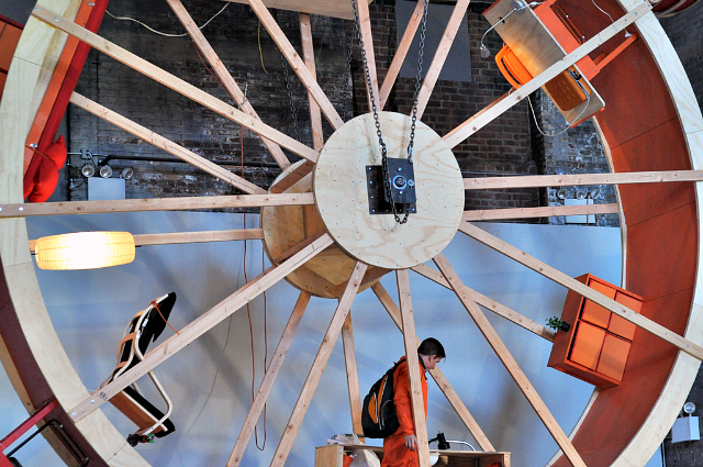 See Artists Experiment with Compact Living in a Rotating Wheel