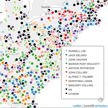 Library of Congress Photographs Mapped into an Interactive Atlas of the ...