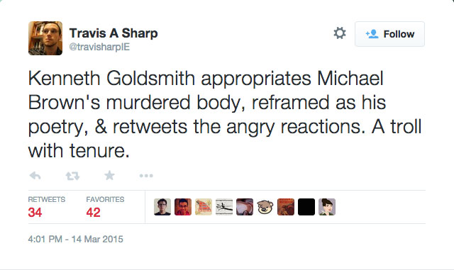 Kenneth Goldsmith Remixes Michael Brown Autopsy Report as Poetry