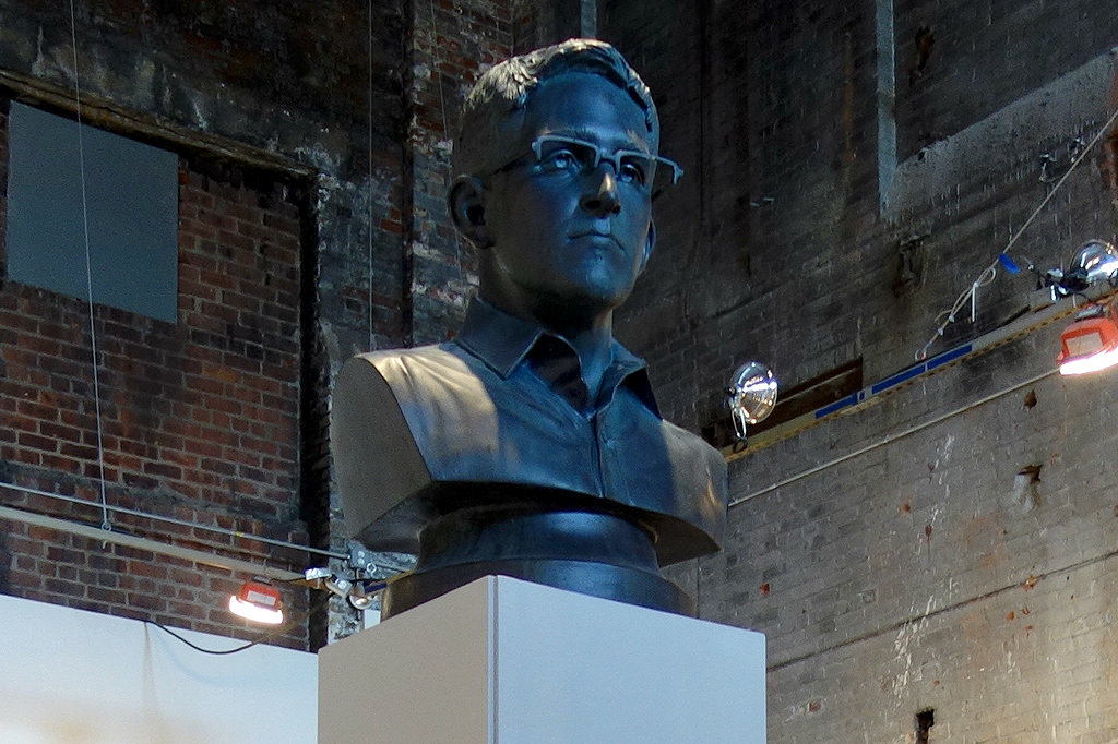 At a Surveillance-Themed Art Fair, Snowden Bust Is the Star