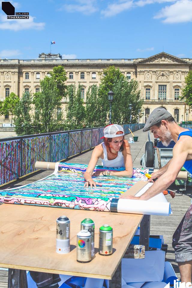 In Place of Love Locks, a Paris Bridge Gets Street Art