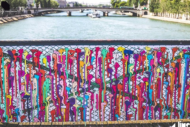 In Place of Love Locks, a Paris Bridge Gets Street Art
