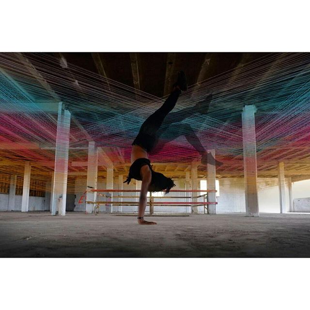 A String Spectacle Designed for Selfies in a DC Warehouse