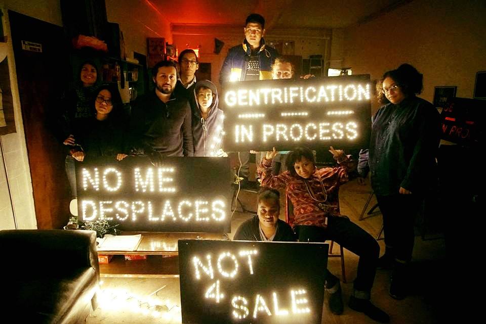 Activists and Residents Light Up Bushwick with Anti-Gentrification Signs
