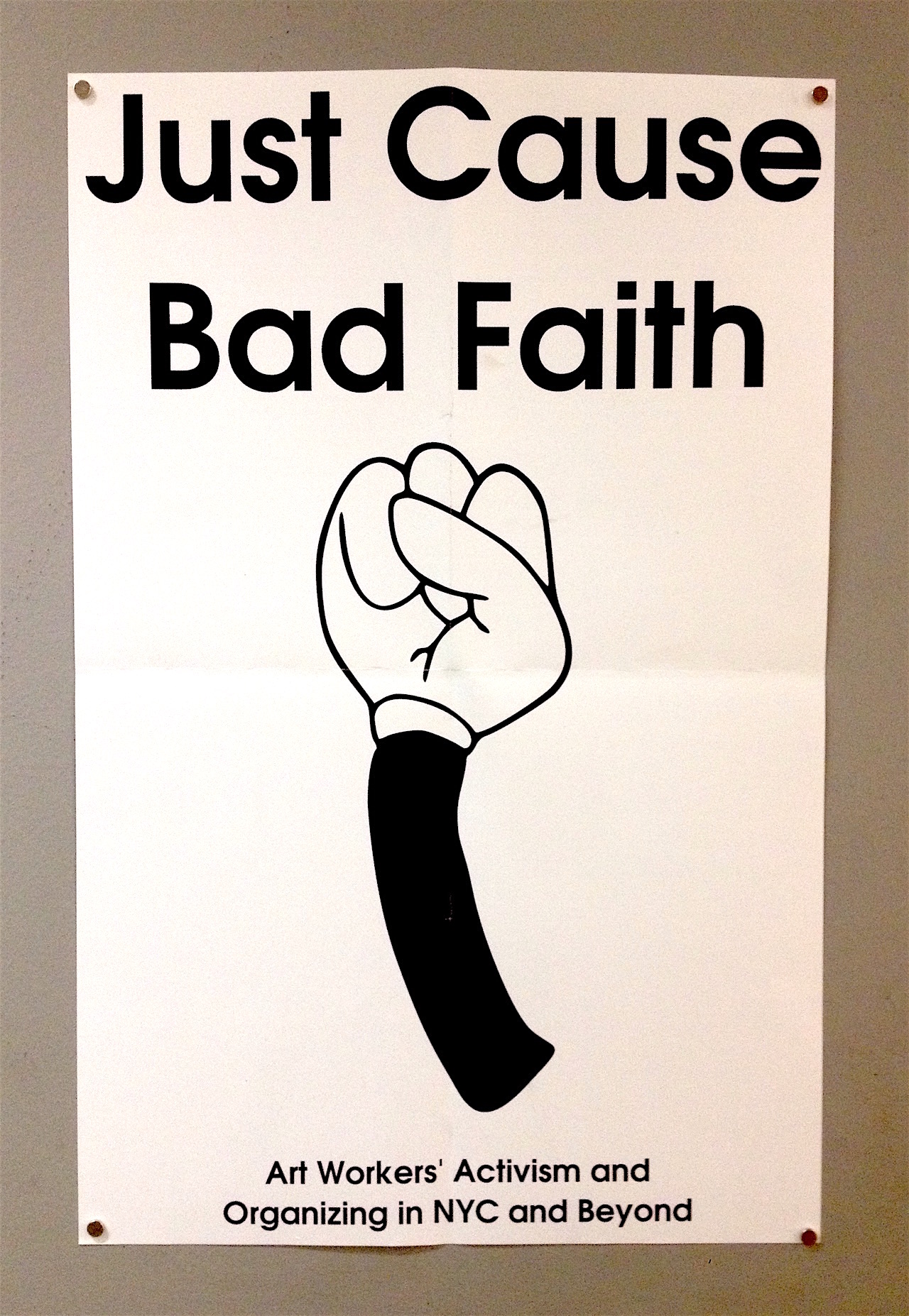 Art Workers of New York, Unite!