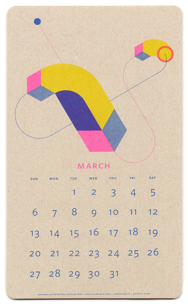 10 Arty Calendars to Chronicle 2016