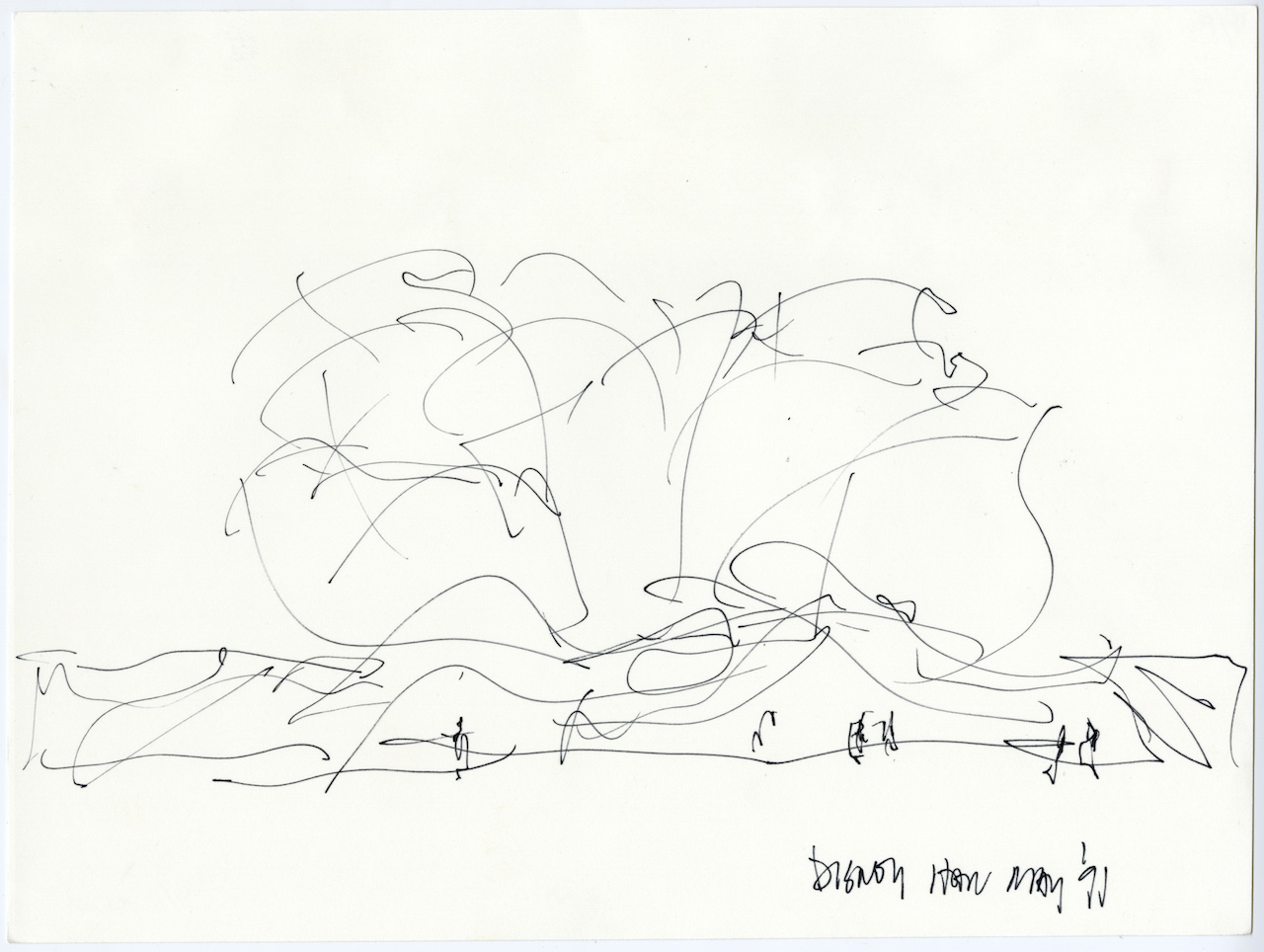 The Freeform Scribbles that Give Rise to Frank Gehry's Buildings