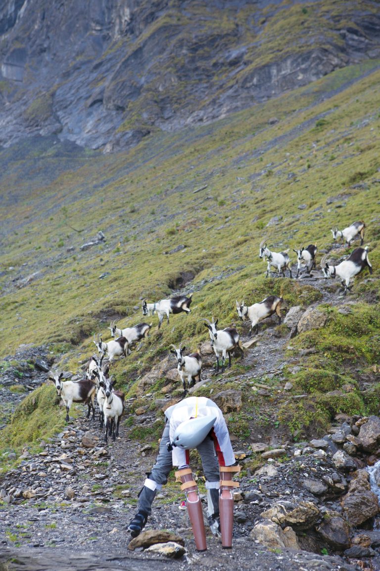 Sick of Being Human, a Designer Transformed Himself into a Goat