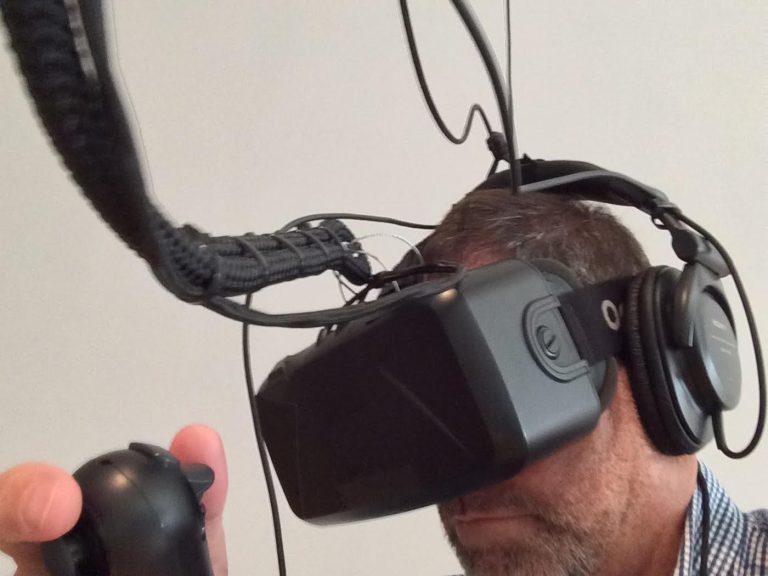 Seeing with the Body at a Virtual-Reality Art Show