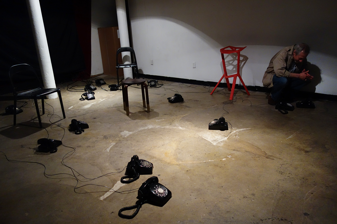 A Flock of Rotary Phones Chirps and Purrs in a Brooklyn Basement