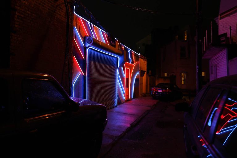 LED Street Art Lights Up a Dark, Dodgy Alley in Philadelphia