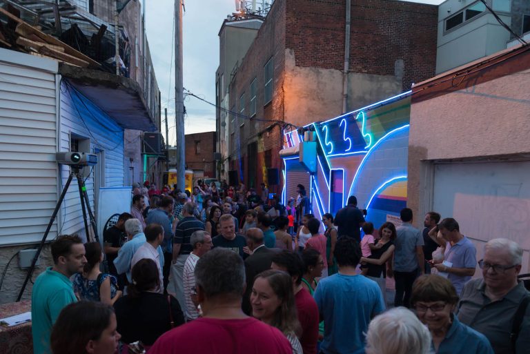 LED Street Art Lights Up a Dark, Dodgy Alley in Philadelphia