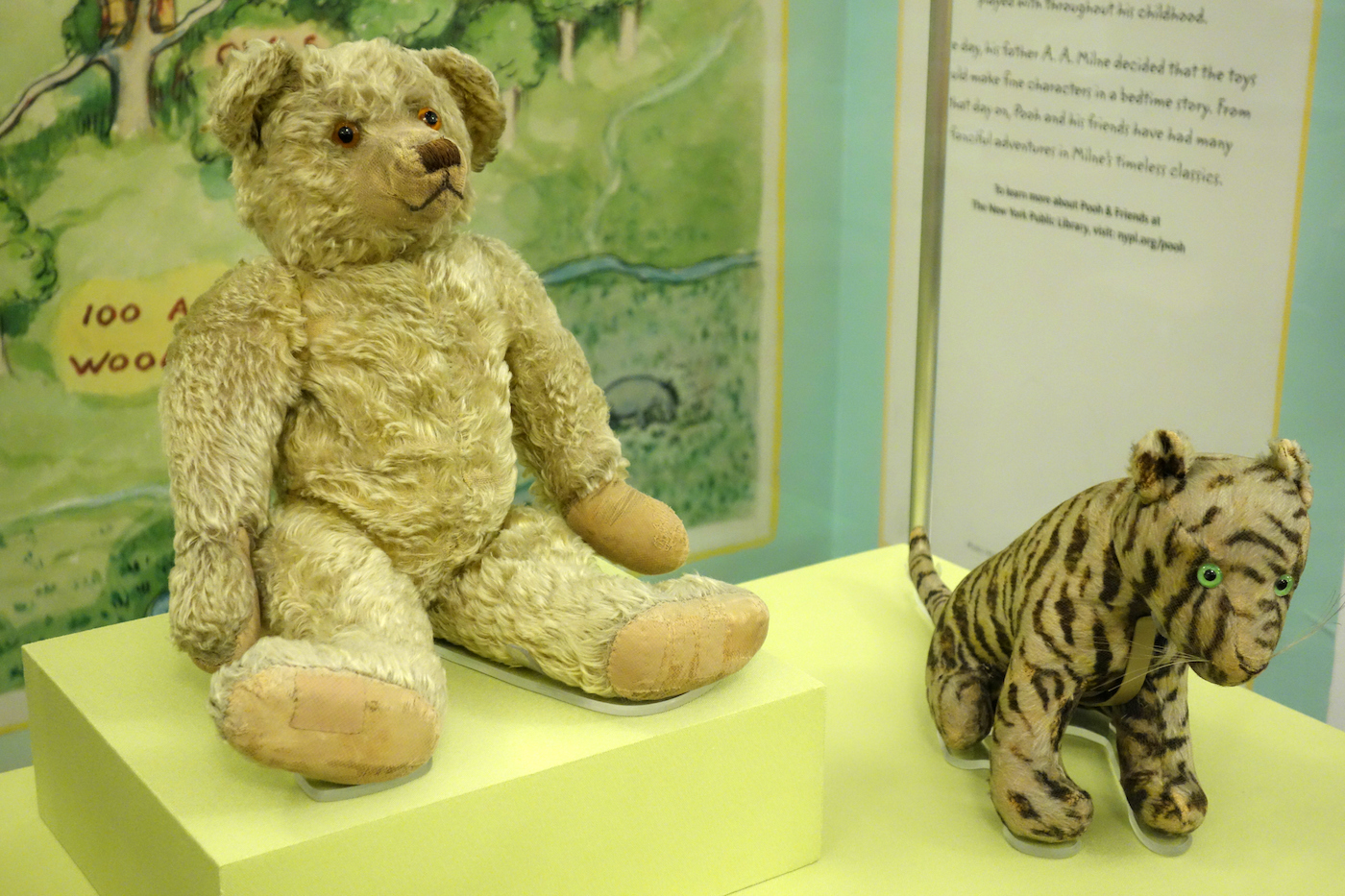Original Winnie-the-Pooh Dolls, All Stuffed with Fluff, Go Back on View