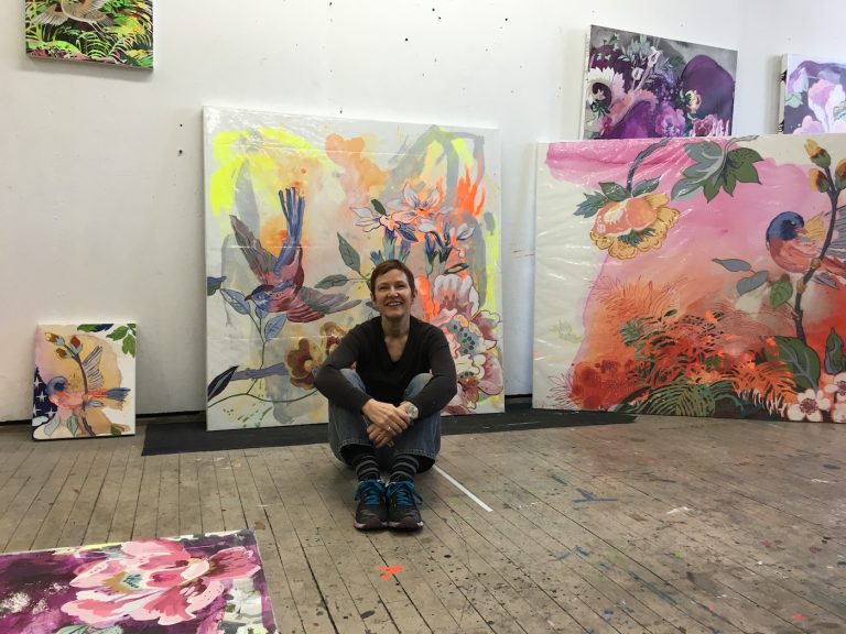 In New Paintings, Elisabeth Condon Pours on Color and Unexpected Forms