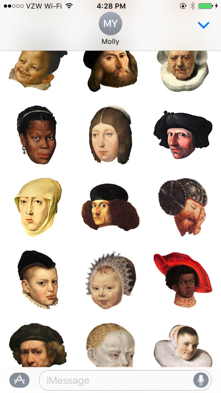 Express Your Feelings with Emoji Characters from Old Master Paintings