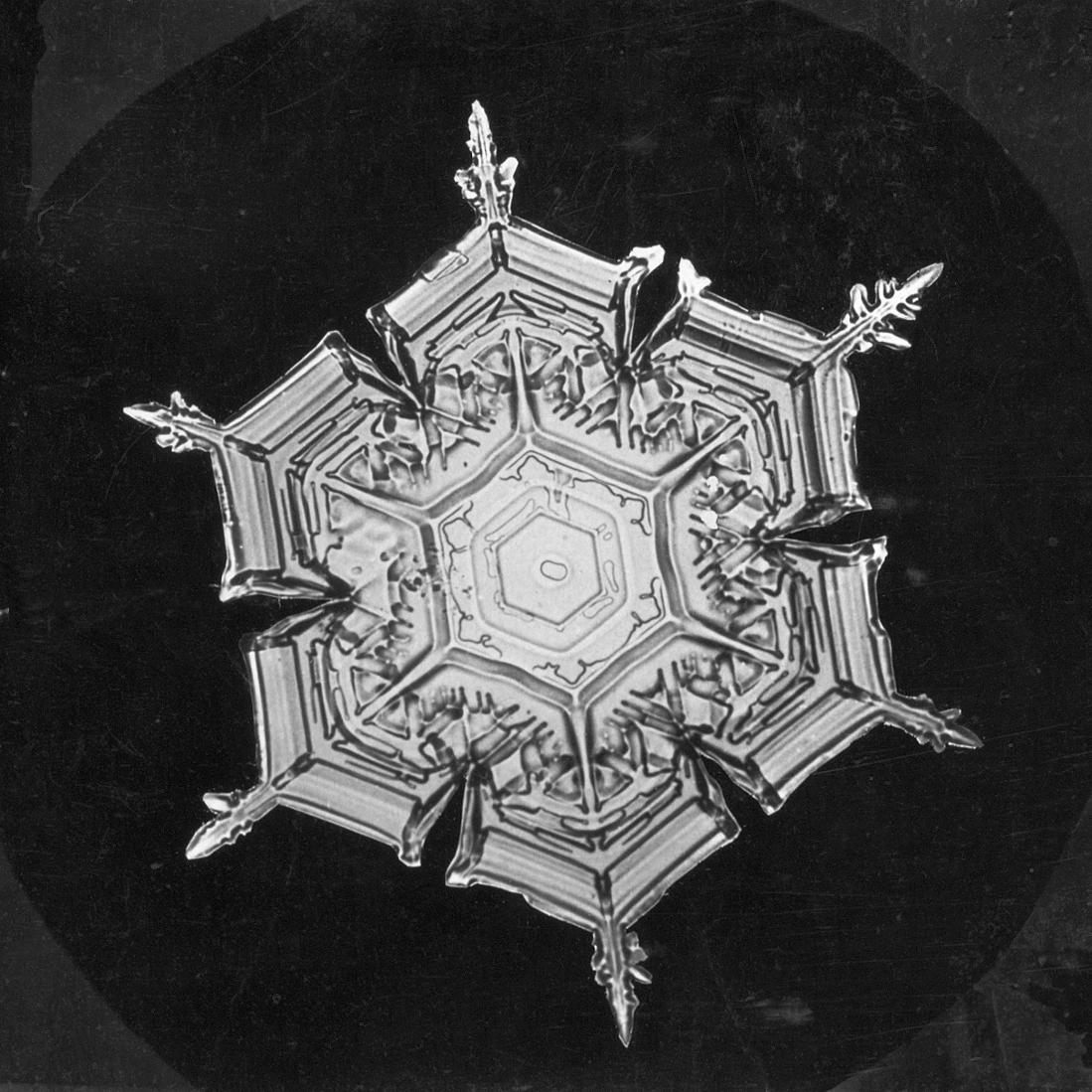 The First Snowflake Photographs