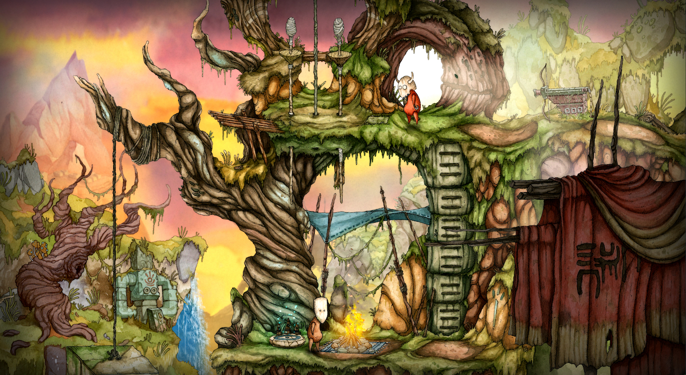 Searching for a Shaman in a Hand-Painted Video Game