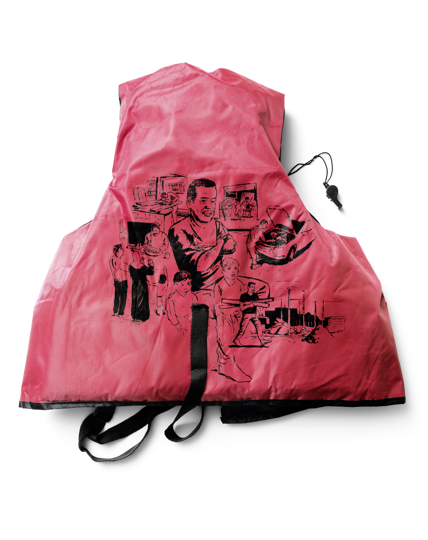 Drawing Refugees' Stories on Life Jackets