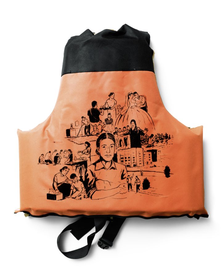 Drawing Refugees' Stories on Life Jackets
