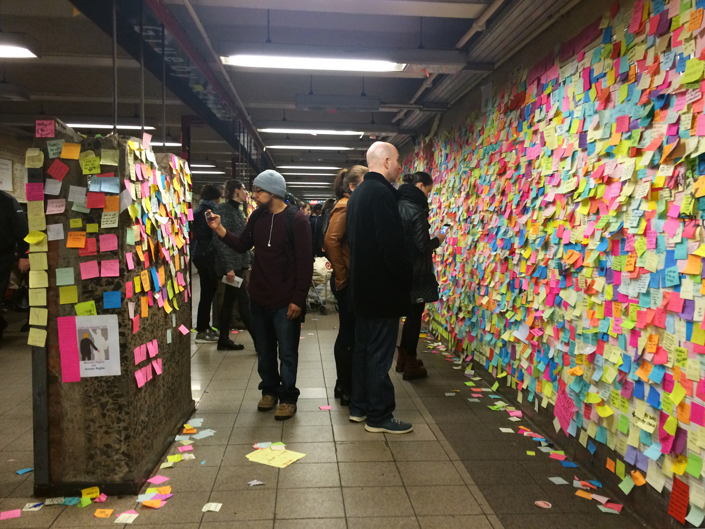 New-York Historical Society Preserves Post-Election Post-it-Note Project