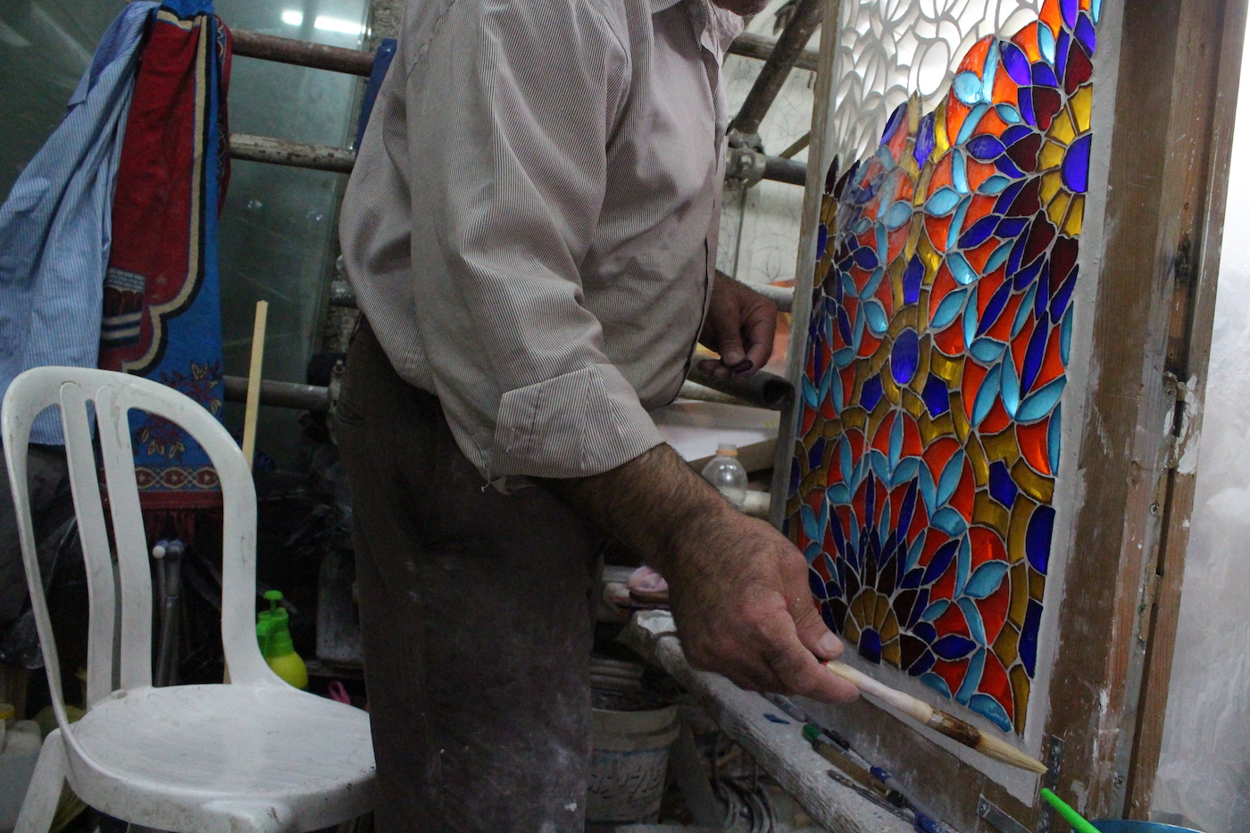 Inside the Gypsum-Window Workshop at Jerusalem's al-Aqsa Mosque