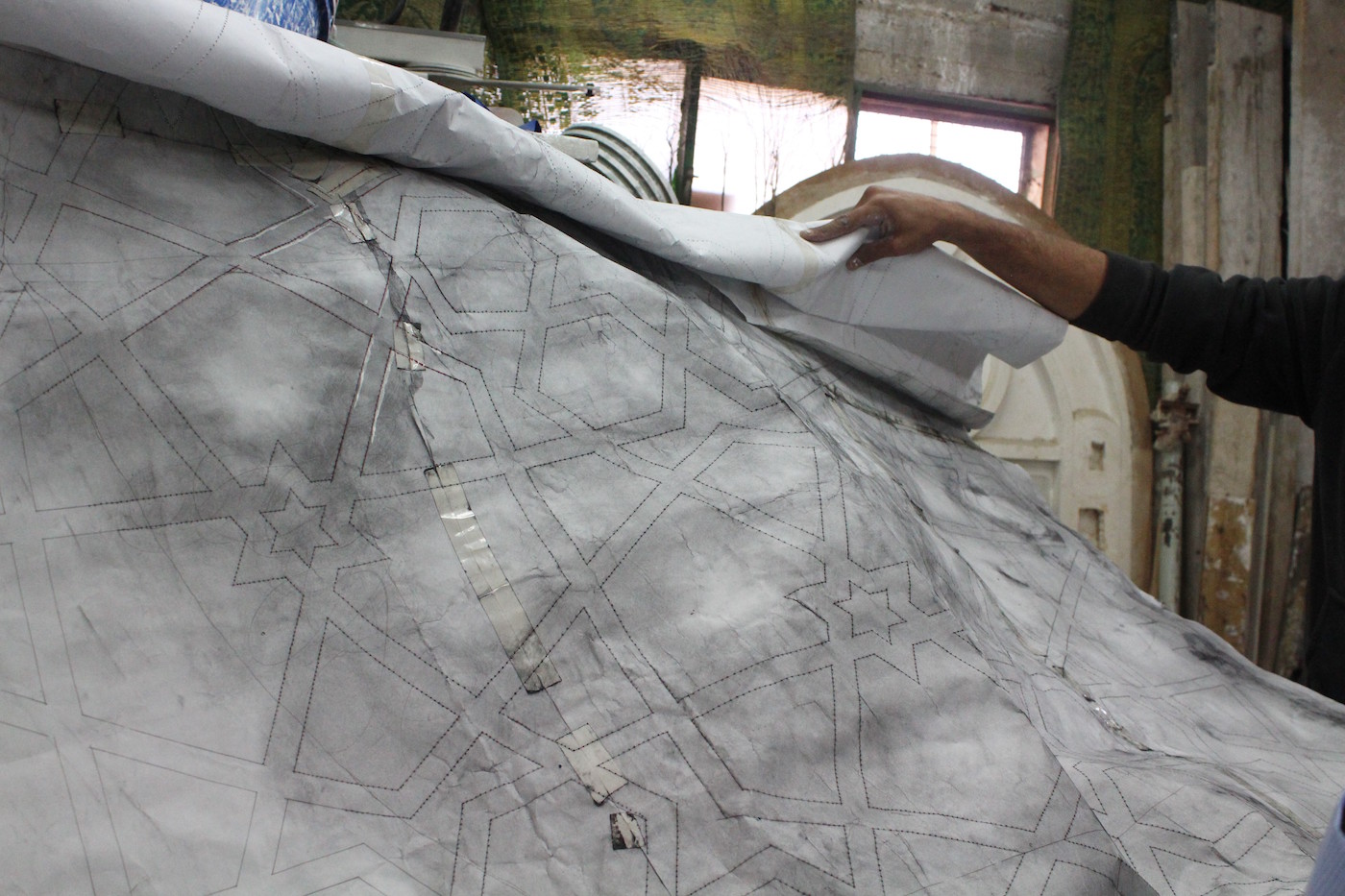 Inside the Gypsum-Window Workshop at Jerusalem's al-Aqsa Mosque