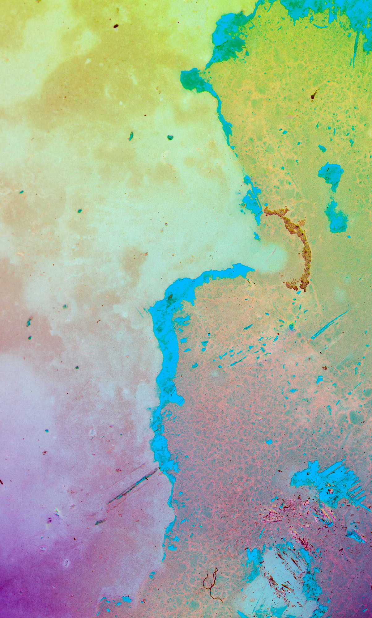 Drenching Found Negatives in Washes of Vivid Color