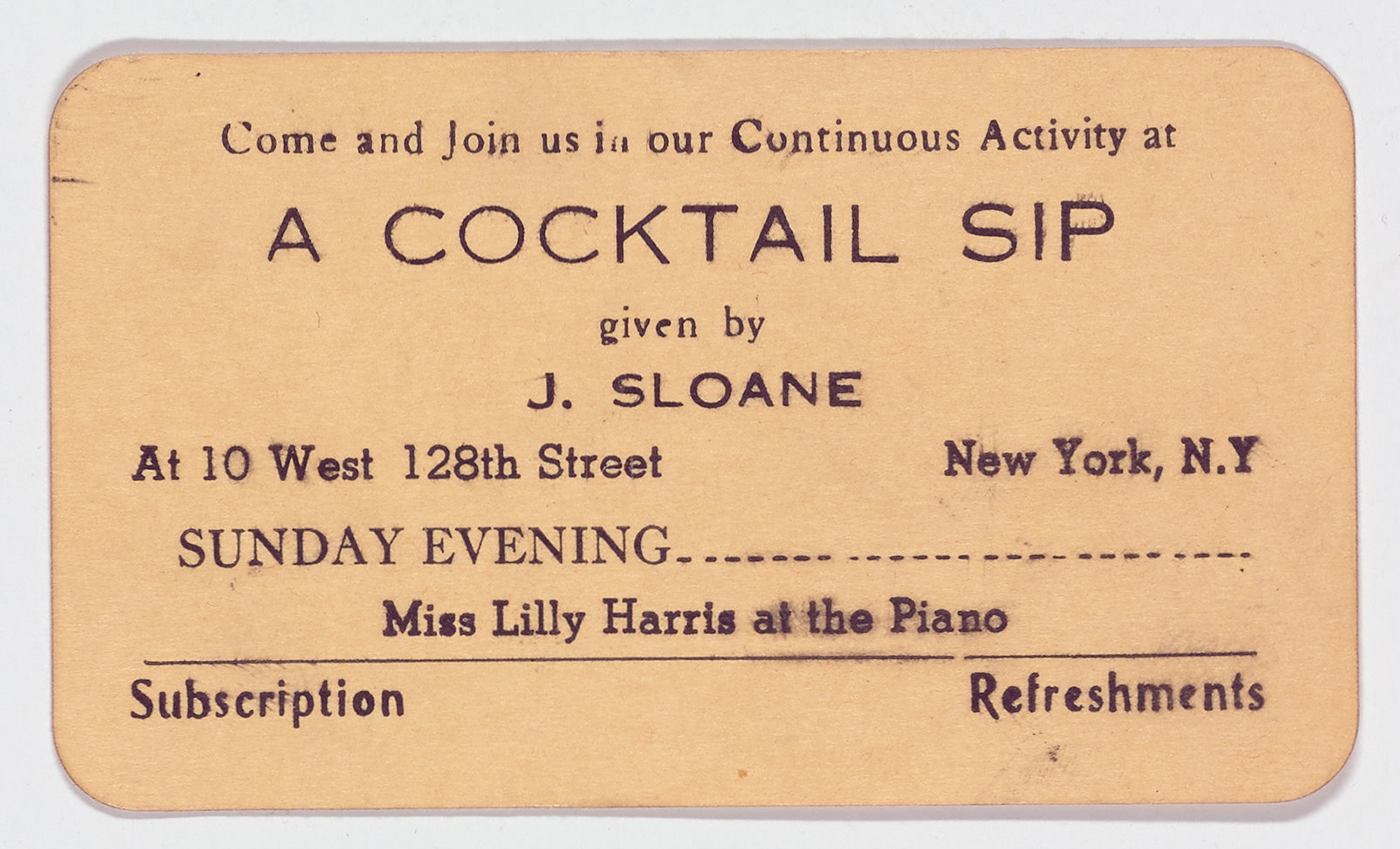 Langston Hughes’s Collection of Rent Party Cards from Harlem