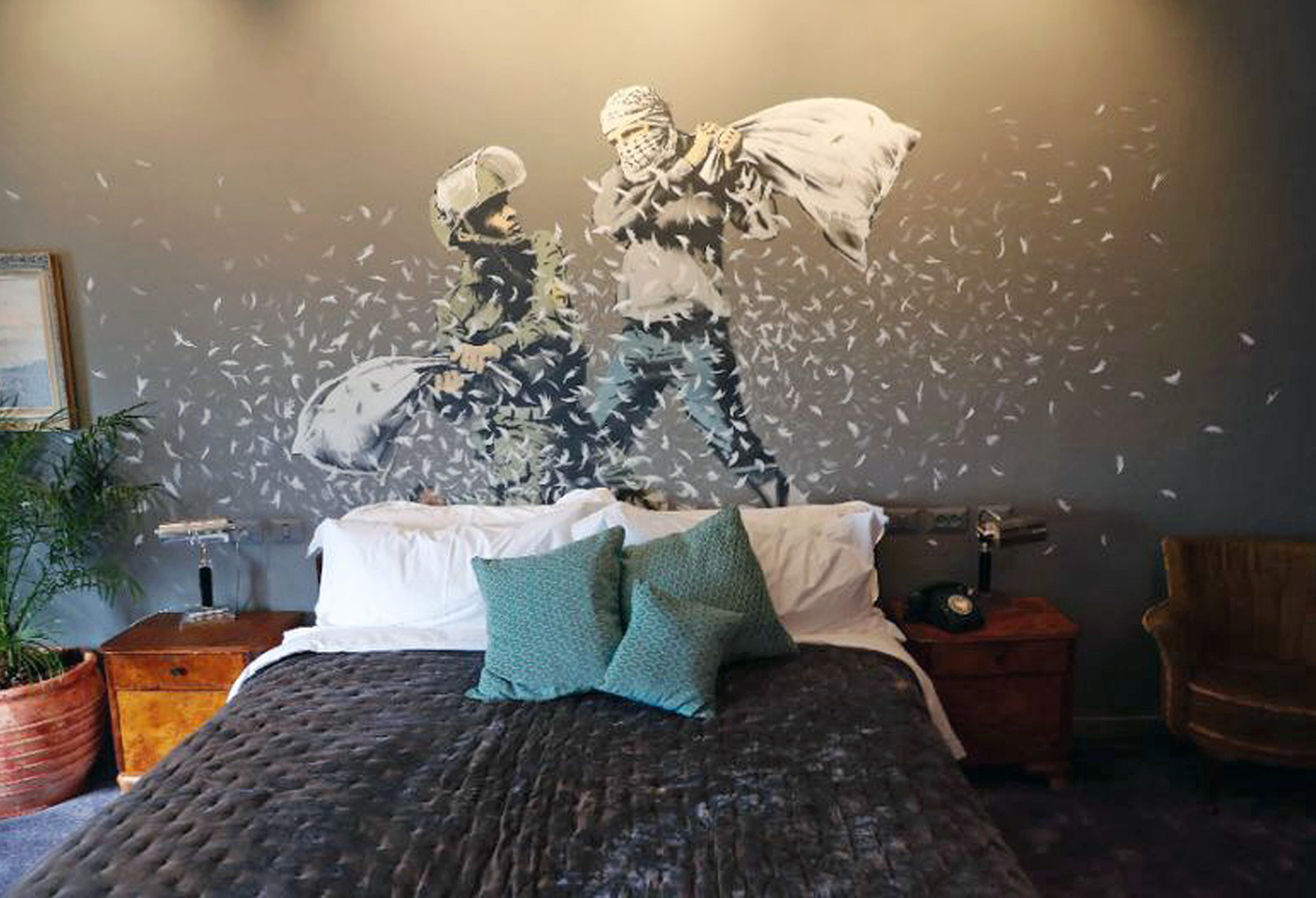 A Visit to Banksy's New Hotel in Bethlehem