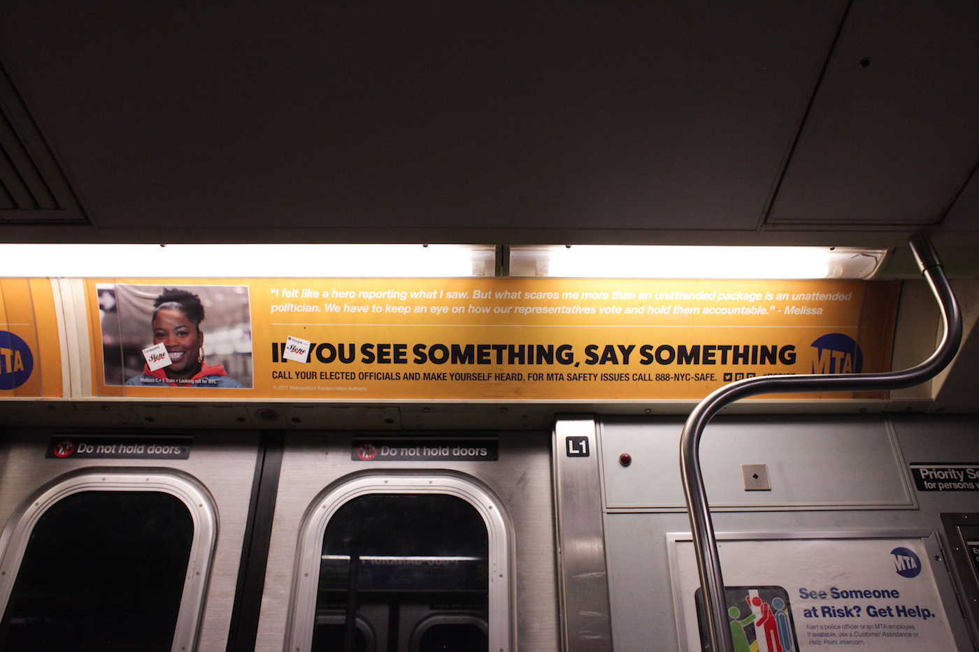 Artist Remixes "If You See Something, Say Something" Posters in NYC Subway