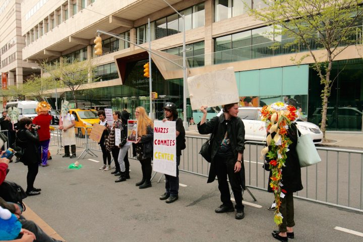A Small but Steadfast Group of Artists Gathers in NYC to Protest Trump ...