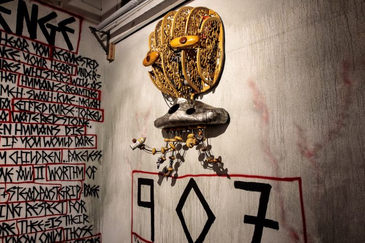 A Punk Take on The Wizard of Oz Screens in a Massive Graffiti Installation