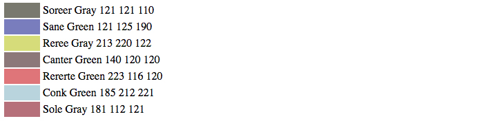 From Farty Red to Le Cute White, an Algorithm Generates Absurd Color Names