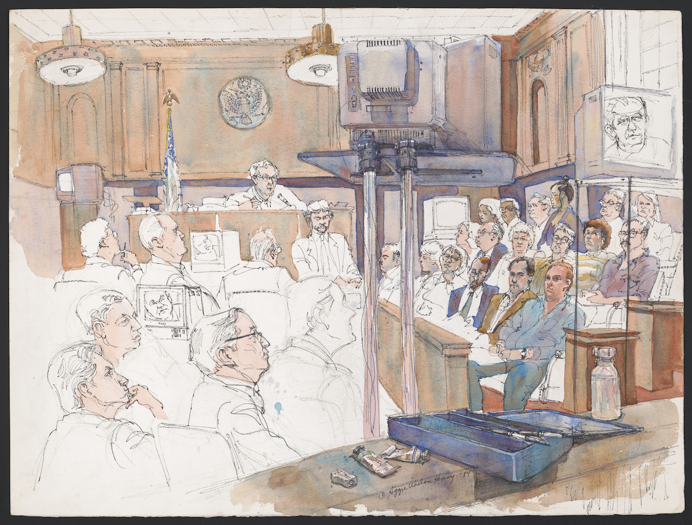 Five Decades of Courtroom Artists Capturing What Cameras Can’t