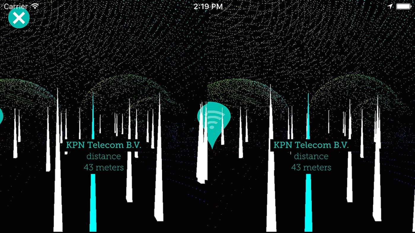 An App that Visualizes the Digital Hotspots and Voids Around You