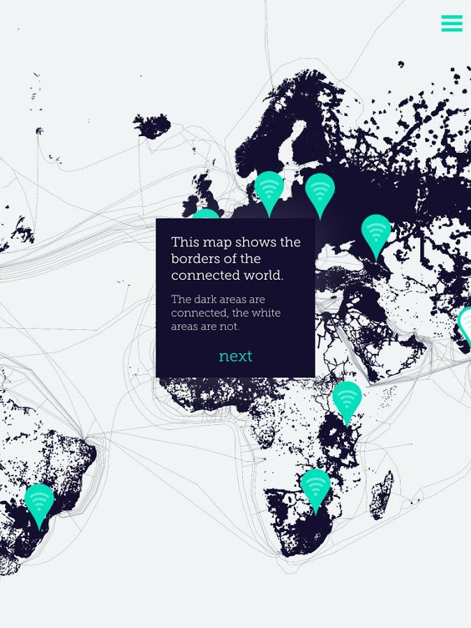 An App that Visualizes the Digital Hotspots and Voids Around You
