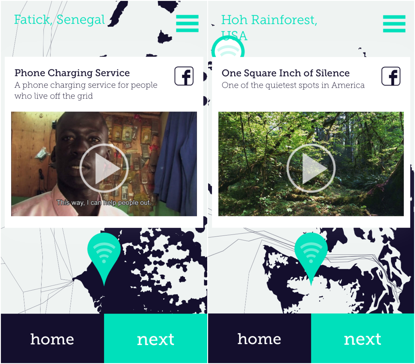 An App that Visualizes the Digital Hotspots and Voids Around You