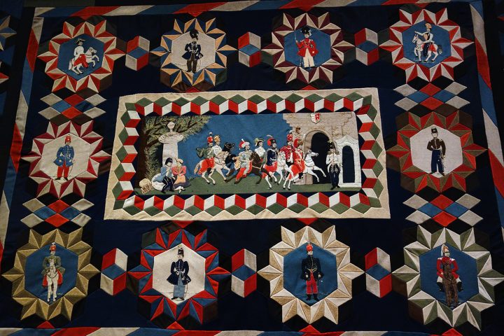The Wartime Quilts Made by Men from Military Uniforms
