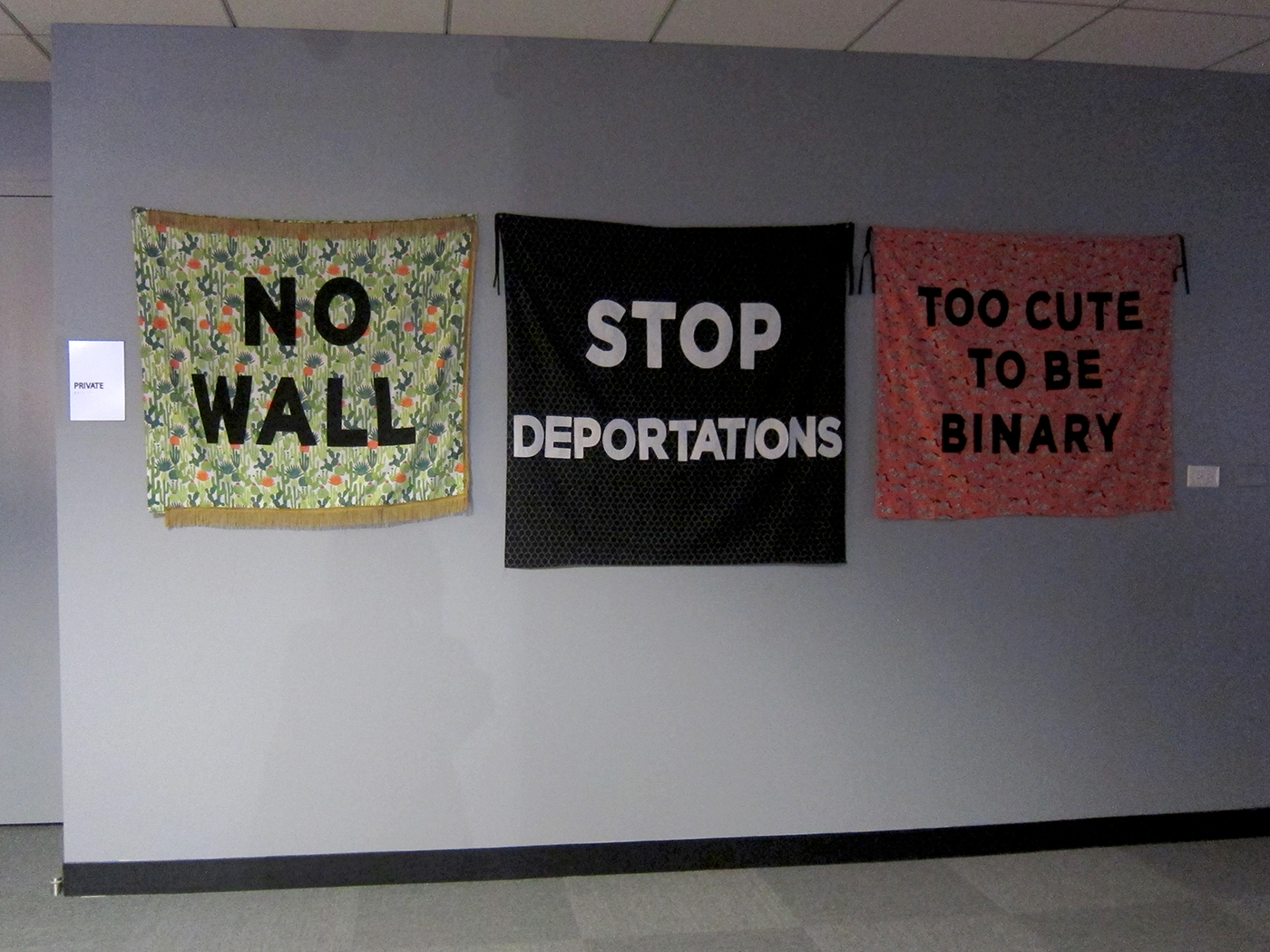 A Lending Library for Handmade Protest Banners