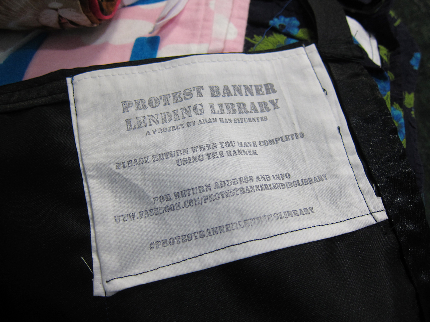 A Lending Library for Handmade Protest Banners