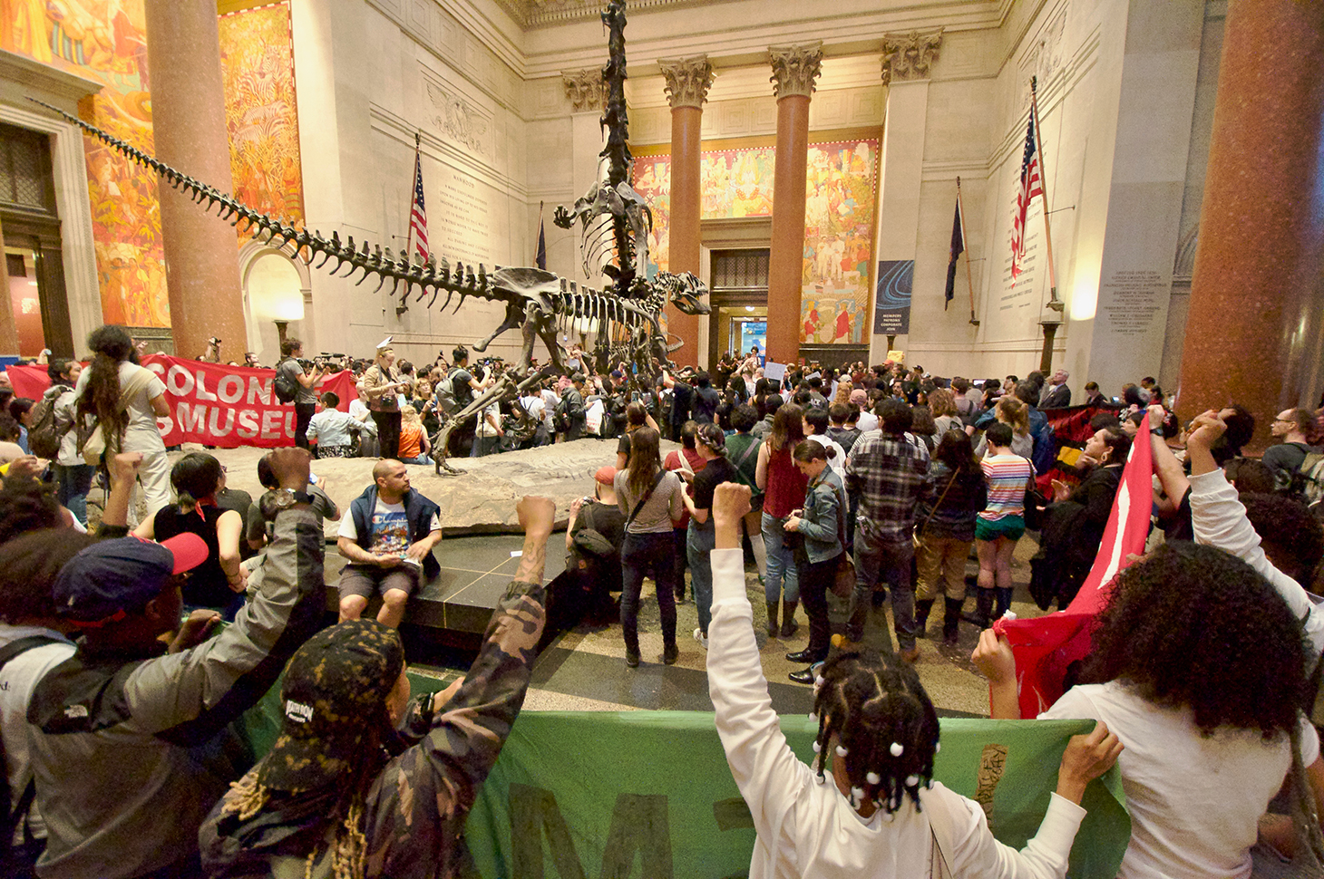 Anti-Columbus Day Tour Attended by Hundreds at the American Museum of ...