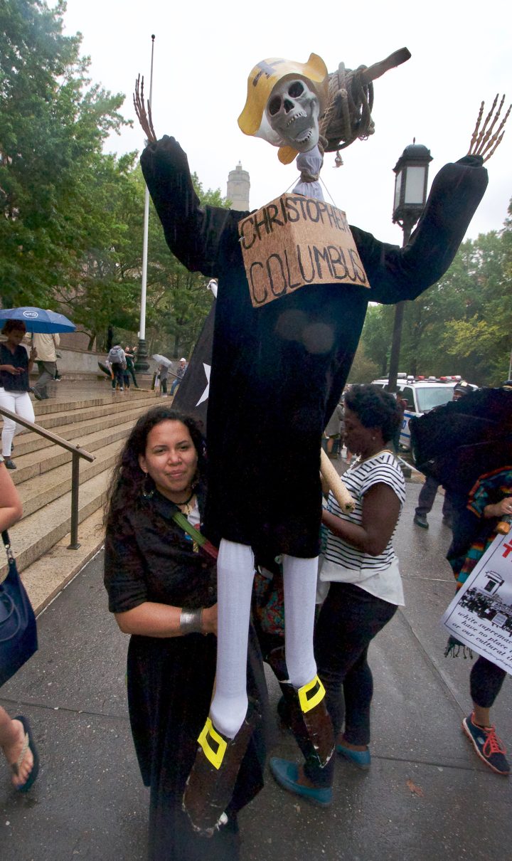 Anti-Columbus Day Tour Attended by Hundreds at the American Museum of ...