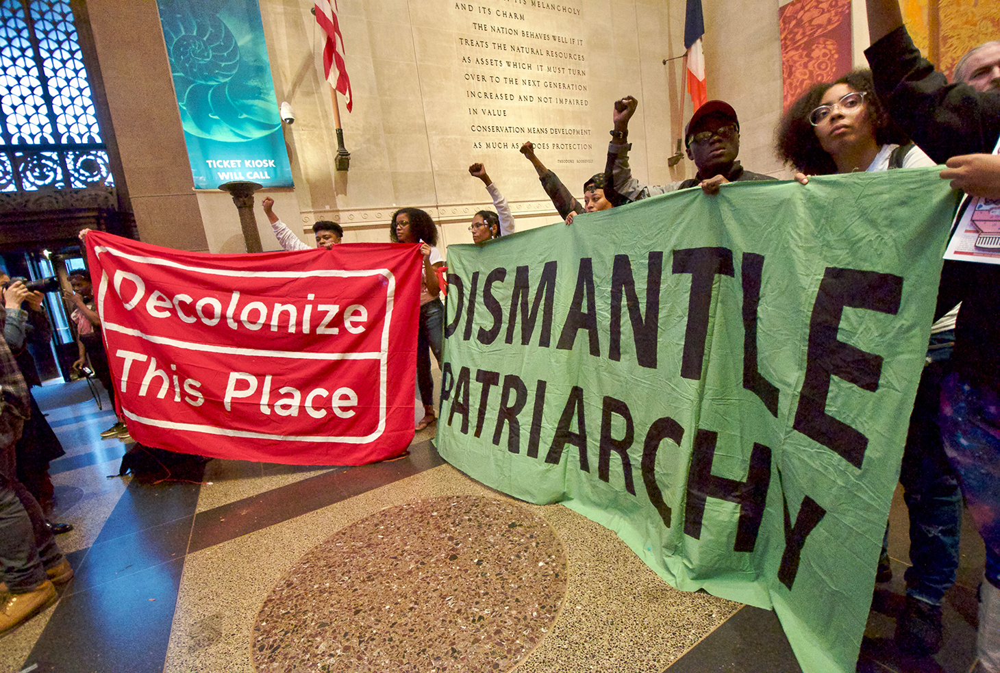 Anti-Columbus Day Tour Attended by Hundreds at the American Museum of ...