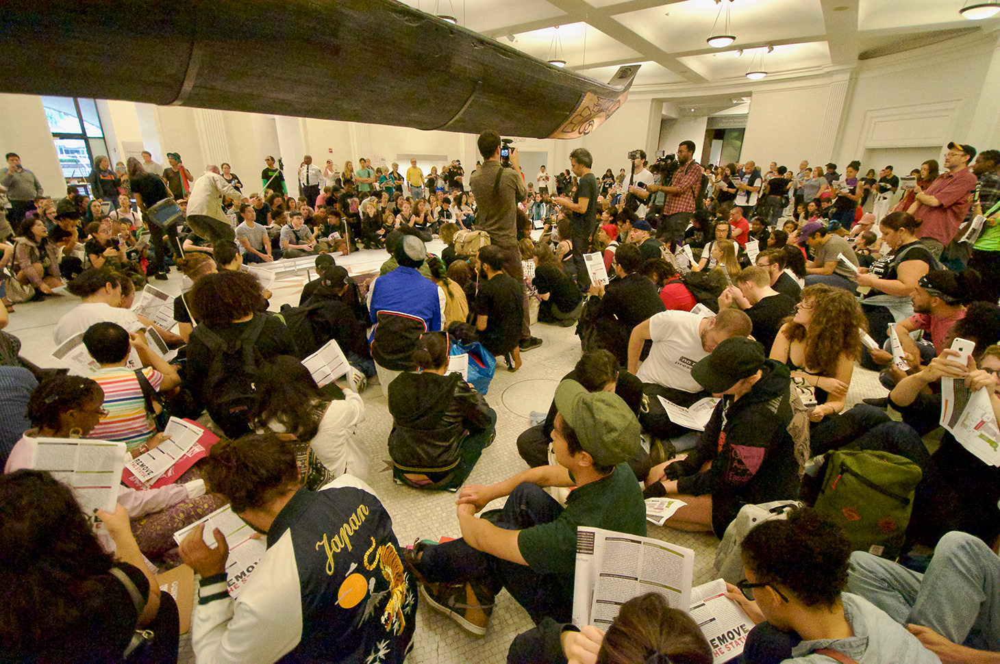 Anti-Columbus Day Tour Attended by Hundreds at the American Museum of ...