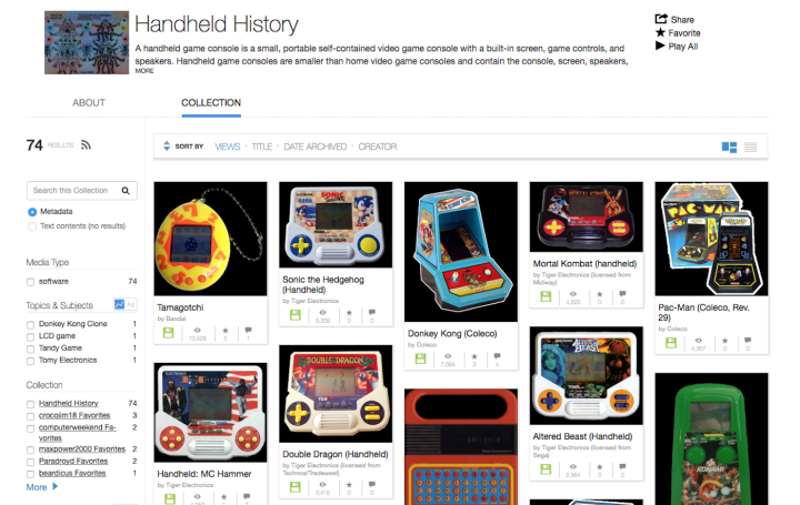 A Playable Archive of 74 Retro Games, Including Frogger, Tamagotchi ...