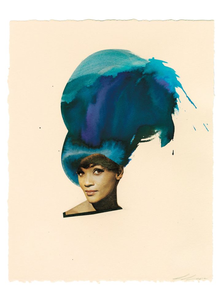 Lorna Simpson’s Glowing Collages of Women and Heads of Hair