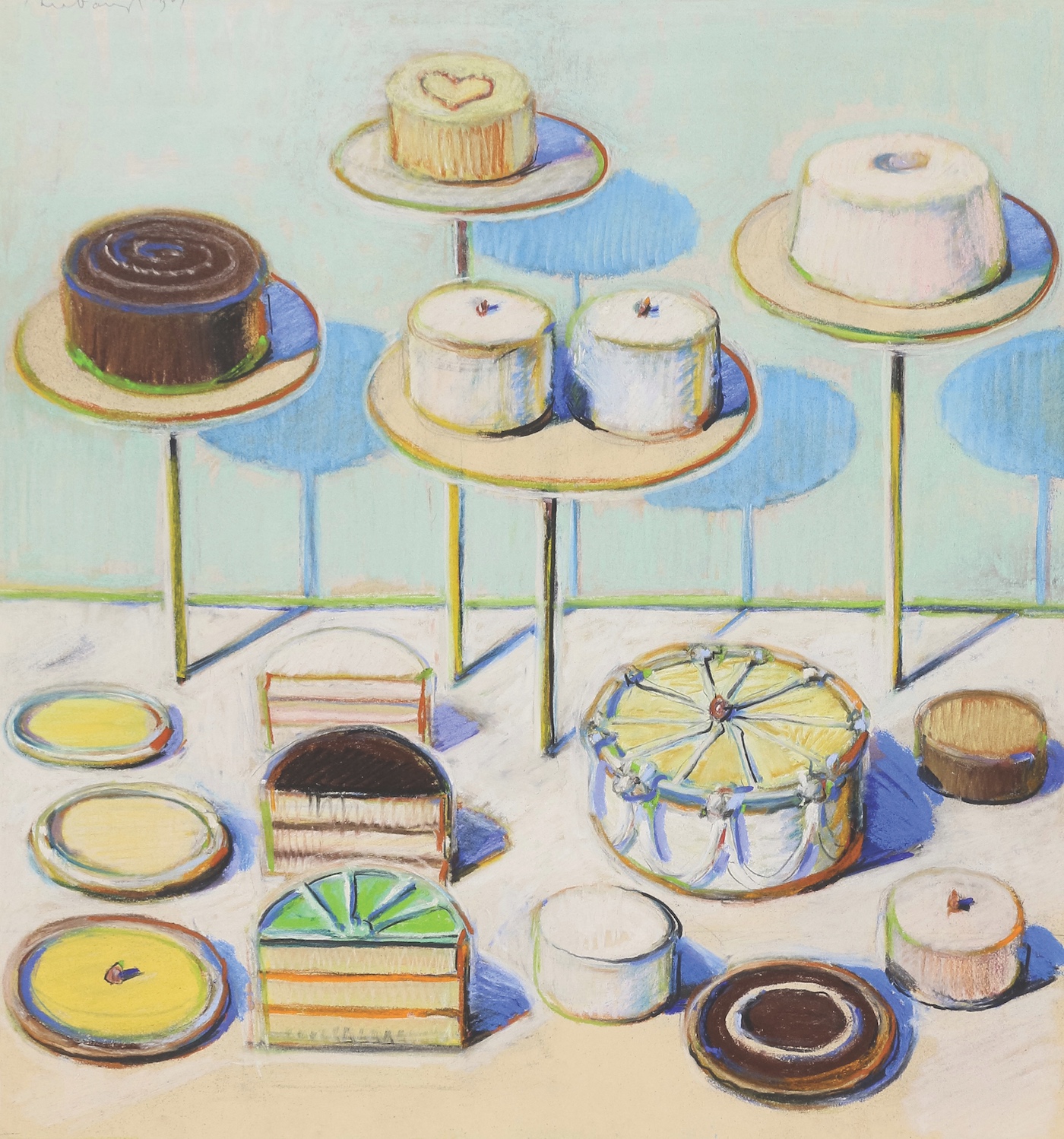 Surprises from Wayne Thiebaud, Master Draftsman